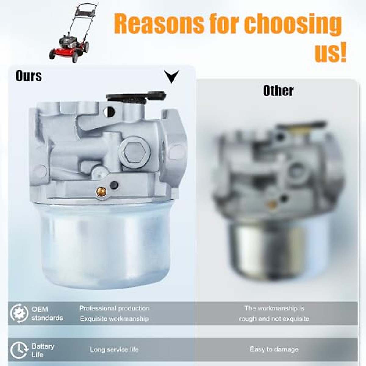 QAZAKY Carburetor for 497314 497347 497410 497586 498170 498254 498255 498966 499617 692648 693909 694202 698444 790821 799868 799872 50657 520966 16401 20716 20712 20713 20714 14111 122000 4hp - 7hp