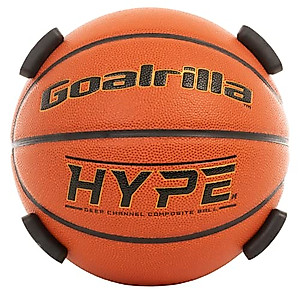 Silverback Basketball Holder Compatible with Men's, Women's, Youth Basketballs, Soccer Balls, Volleyballs, and Kickballs,Black