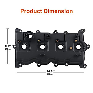 WATERWICH Valve Cover Compatible with Nissan Altima Sentra 2.5L 2007 2008 2009 2010-2013 with Gasket Replaces 13264JA00A 13270JA00A