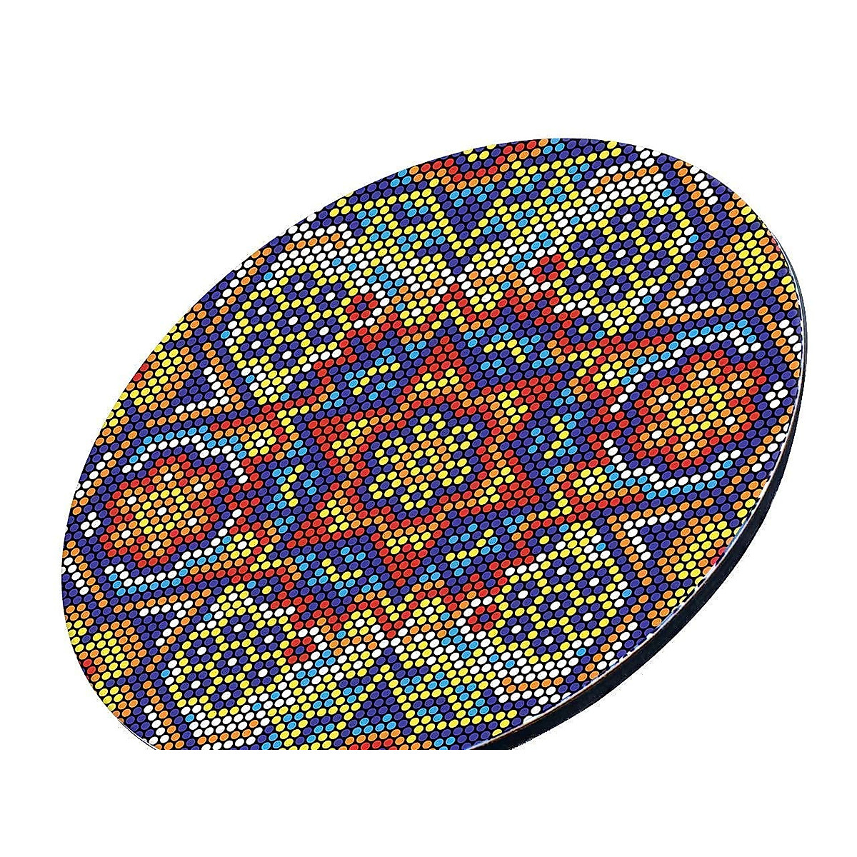 HASTA LA RAIZ | Mexican Handmade Cheese Board covered with resin. Ideal for Charcuterie Platter & Serving Tray. Model: Huichol Star.