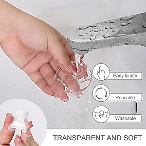 Starkitchen 6-Piece Wall Protector in Self-Adhesive Silicone Shockproof & Quiet Wall Door Handle Stopper