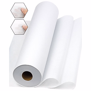 PLANTIONAL Light Weight White Iron-On Non-Woven Fusible Interfacing: 16.5" x 30yd Light Weight Non-Woven Interfacing Iron On Polyester Single-Sided Interfacing for DIY Crafts Supplies