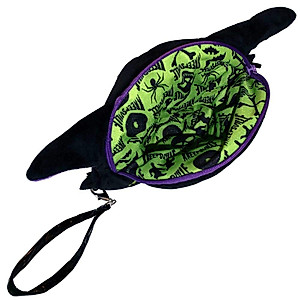 kreepsville 666 Kattitude Wristlet Plush Purse Black