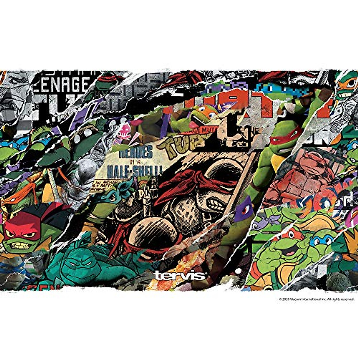 Tervis Triple Walled Nickelodeon™ - Teenage Mutant Ninja Turtles Insulated Tumbler Cup Keeps Drinks Cold & Hot, 20oz - Stainless Steel, Collage