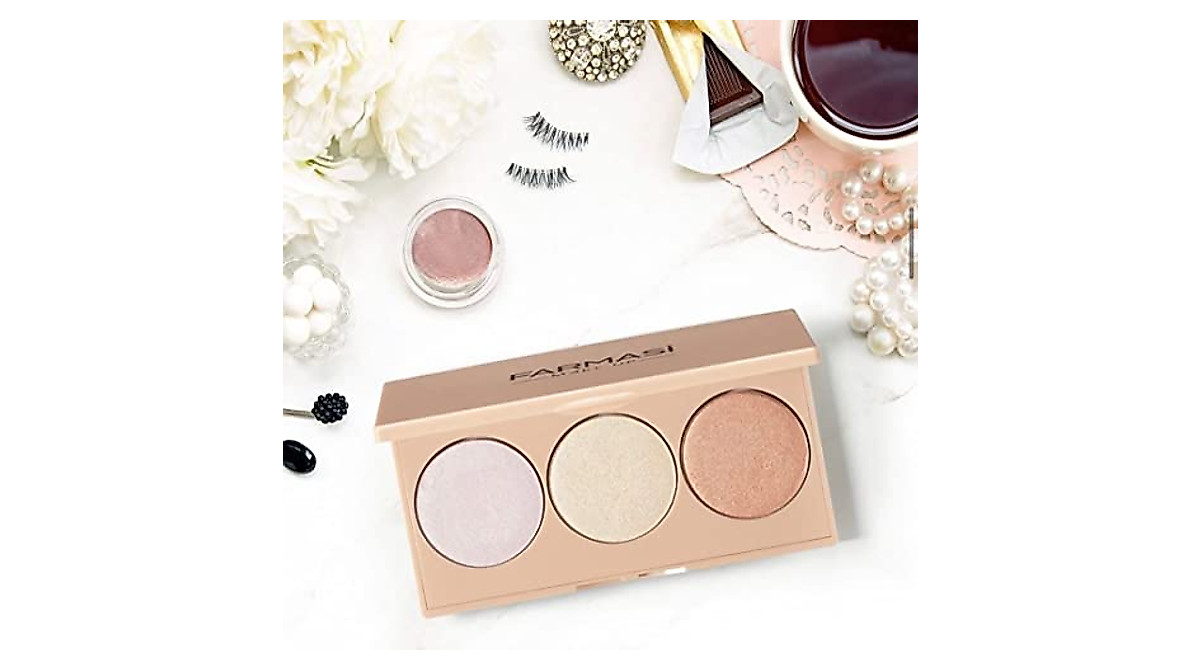 Farmasi Peach Bite Bronzer 3-in-1 Palette for Flawless Looks
