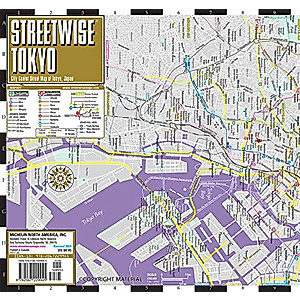 Streetwise Tokyo Map - Laminated City Center Street Map of Tokyo, Japan (Michelin Streetwise Maps)