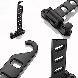 TOHERVIE Wall Mounted Clothes Hanger Rack, Laundry Hangers Folding Clothes Drying Racks for Laundry Room Organization with Hooks Swing Arm, Closet Organizer for Bedroom, Bathroom, Pack of 2 (Black)