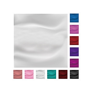 SATINIOR Silk Like Neck Scarf Square Scarf Satin Headscarf ascot Neck Scarves for Women(23.62 x 23.62 Inches,Pink)