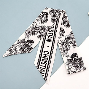 QTMY 3 Pack Purse Scarf for Bags Silk Head Scarf for Hair Handbag Women Scarfs Band Hair Neck Scarves Fashion Gifts,97