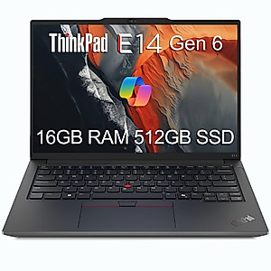 Lenovo ThinkPad T14 14" FHD (AMD 6-Core Ryzen 5 Pro 4650U (Beats i7-1165G7), 16GB RAM, 512GB SSD) Business Laptop, IPS Anti-Glare, Backlit Keyboard, 2 x Type-C, Webcam, Win 10 Pro / Win 11 Pro - 2022