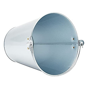 Juvale 6-Pack Large Galvanized Ice Buckets for Parties, 7-Inch Tall Metal Ice Pails with Handles for Champagne, Beer, Wine, Sports Drinks, Water, Table Centerpieces (100 oz Capacity)