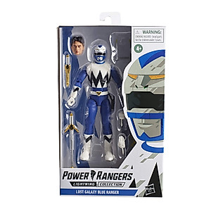 Power Rangers Lightning Collection Lost Galaxy Blue Ranger 6-Inch Premium Collectible Action Figure Toy with Accessories
