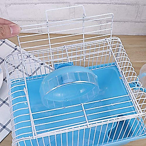 Outdoor Toys Small Animals Bed Supplies 1PC Hamster Cage Portable Practical Multifunctional Pets House Villa Cage for Chinchilla Hamster Blue Outdoor Playset