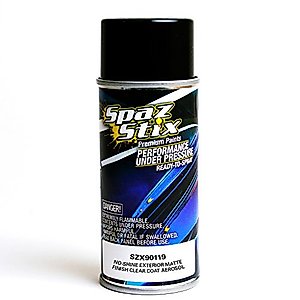 Spaz Stix 90119 No-Shine Exterior Matte Finish Clear Coat Aerosol Aerosol 3.5 oz.