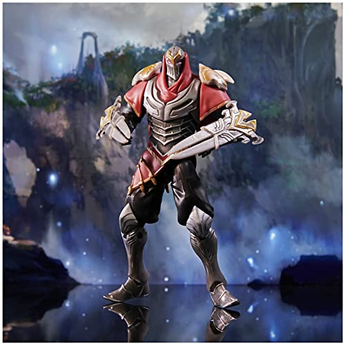 League of Legends, 6-Inch Zed Collectible Figure w/Premium Details and 2 Accessories, The Champion Collection, Collector Grade, Ages 12 and Up