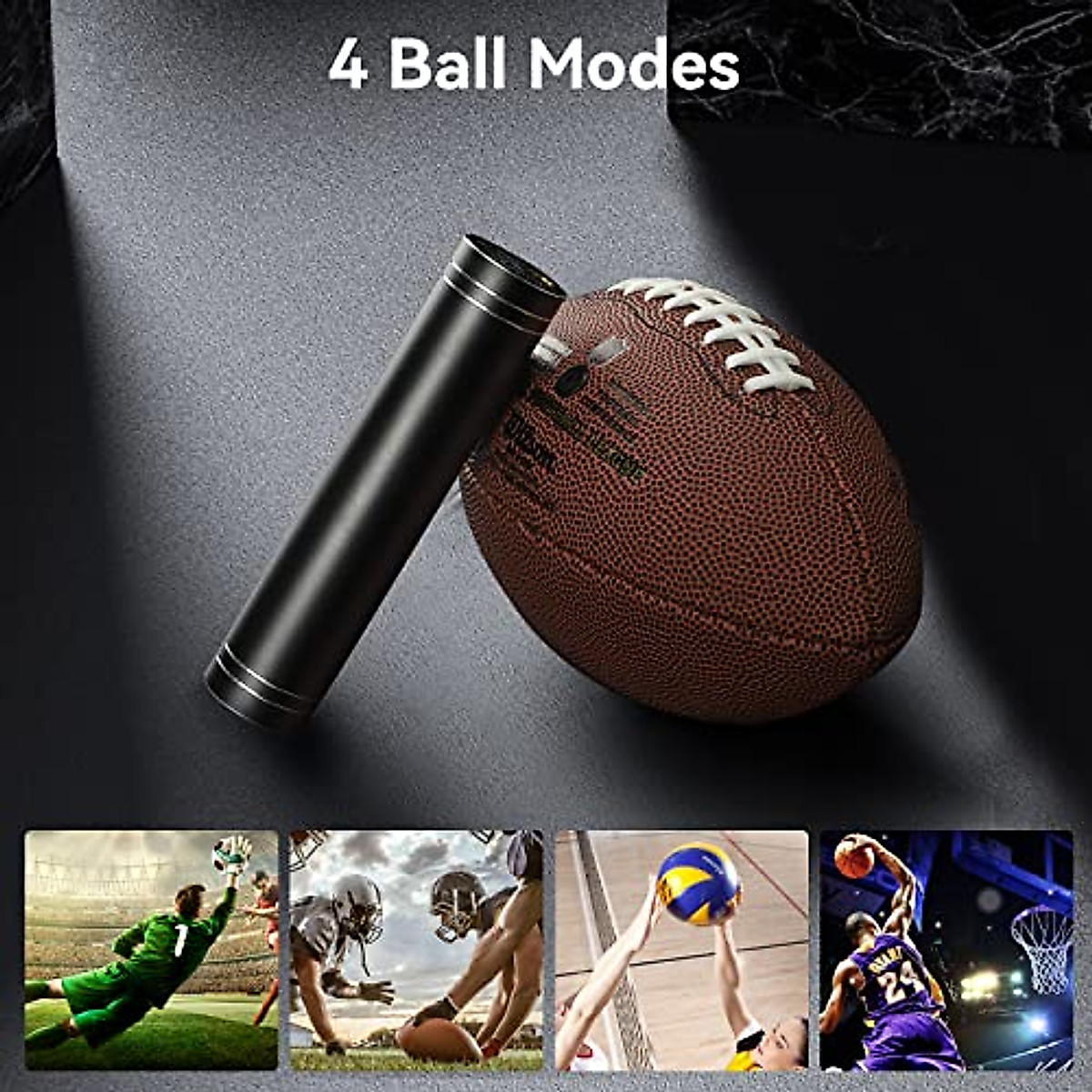 Morpilot Automatic Electric Fast Ball Pump with Needle and Nozzle - Air Pump for Inflatables, Athletic Basketball, Soccer, Volleyball, Football, Sport Ball and Swimming Ring - Faster Inflation