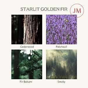 LA JOLIE MUSE Christmas Candle, Cedarwood & Cypress Candle, Holiday Candle Gifts, 75 Hours Long Burning, Natural Soy Candle Gift, Fancy Jar Decorative Candle