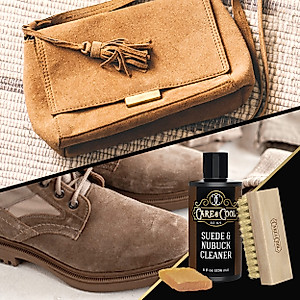 Care & Cool Suede and Nubuck Cleaner Kit (8 oz) Restores Color & Vibrancy to Shoes Clothes, and Furniture (Essential Kit)