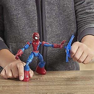 Spider-Man Marvel Bend and Flex Action Figure, 6-inch Flexible Toy, Includes Web Accessory, Ages 4 and Up