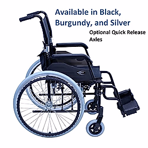 Karman 24 pounds LT-980 Ultra Lightweight Wheelchair Black