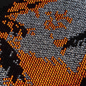 HZCX Mens Womens T Shirt Rhinestone Short Sleeve Mercerized Cotton Graphic Tees(Color Skull black,XL)