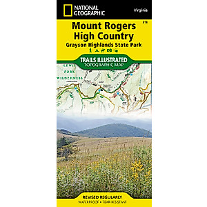 Mount Rogers High Country Map [Grayson Highlands State Park] (National Geographic Trails Illustrated Map, 318)