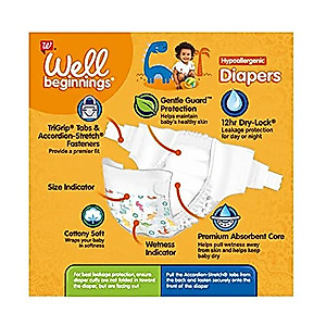 Well Beginnings Premium Diapers, Size 4 (28 Ct)1.0set
