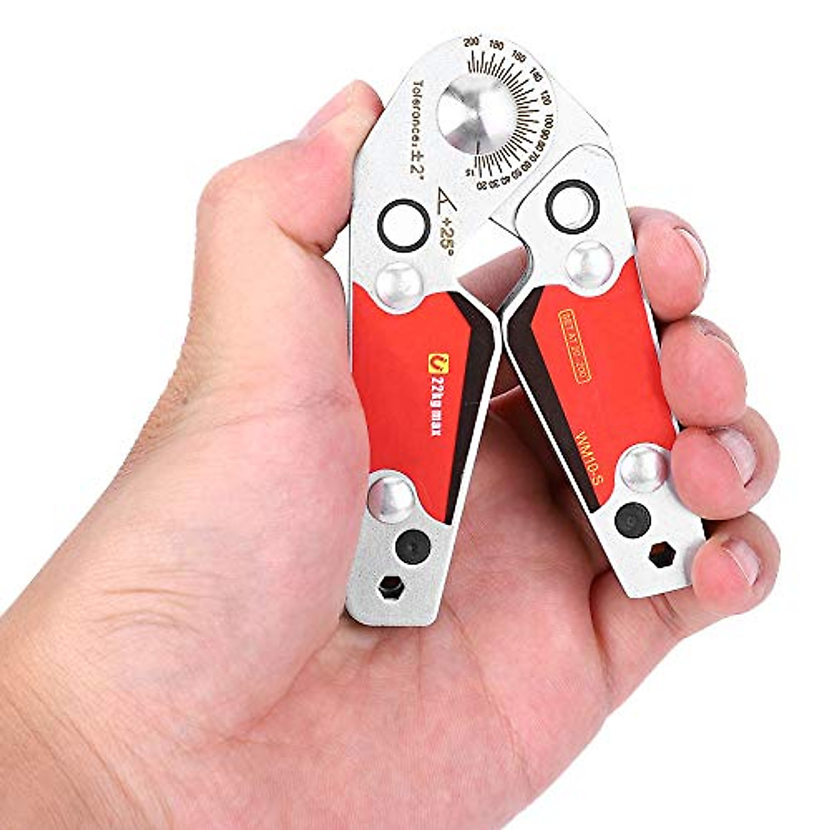 WM10 Adjustable Magnetic Welding Positioner with Wrench Welder Tool Accessories Locator 20°-200°