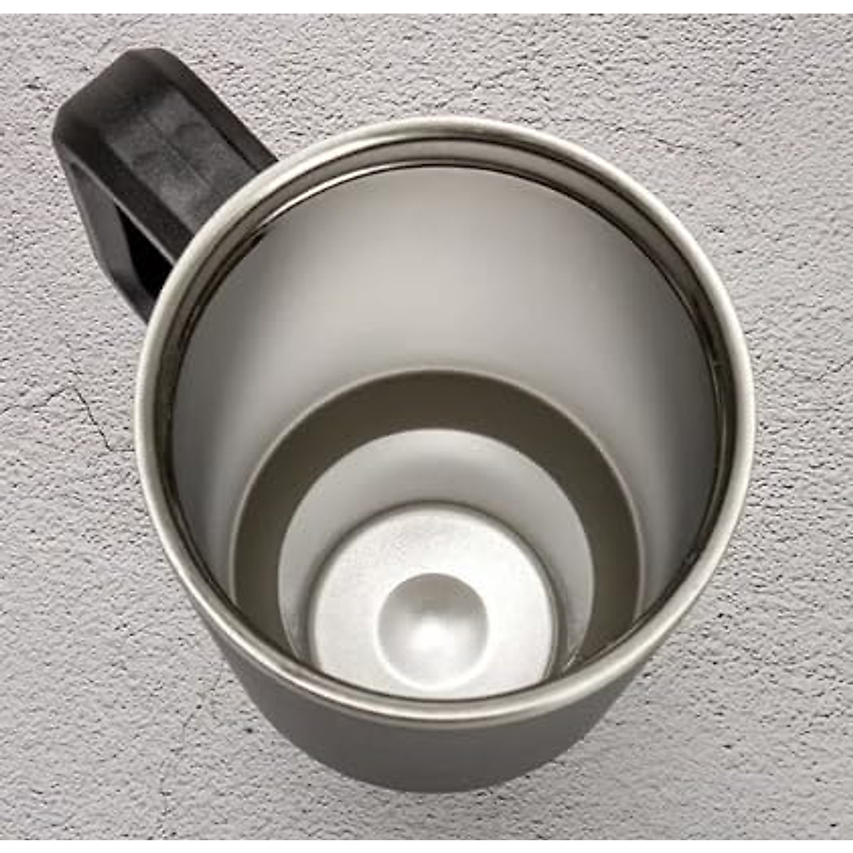 40 oz tumbler with straw lid handle, stainless steel insulated bottle, travel mug for hot and cold drinks, keeps 8 hours hot and 12 hours cold, simple and modern (Stainless Steel)