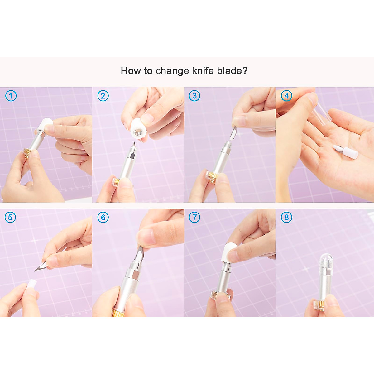 FAHUNG Replacement Knife Blade Kit for Maker 3/Maker Knife Blade Housing, Sturdy and Sharp Wood Cutting Blade Cuts Balsa, Basswood, Chipboard, Tooling Leather, Matboard and More