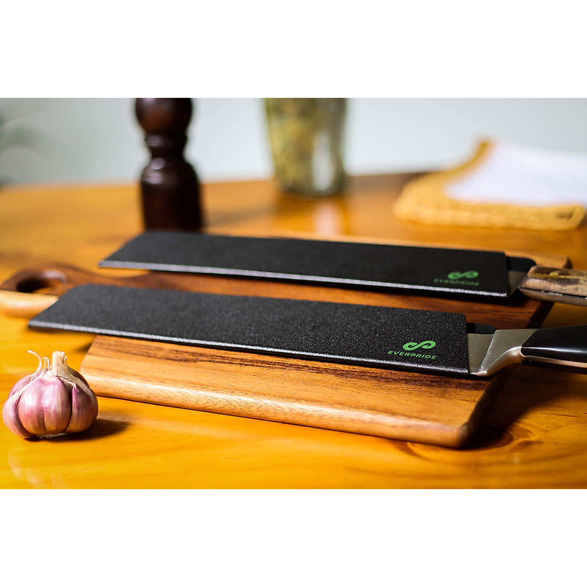 EVERPRIDE 12 Inch Chef Knife Guard Set (2-Piece Set) Long Knives Blade Edge Cover Sheaths for Chef’s Knives – Durable, BPA-Free, Felt Lined, Sturdy ABS Plastic – Knives Not Included