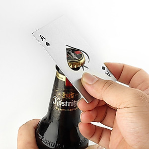 Bottle Opener,QLL 3 Pcs Stainless Steel Credit Card Size Casino Bottle Opener for Your Wallet