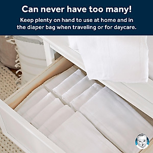 Gerber Prefold Gauze Diaper, White, 5 Count