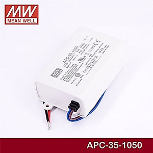 LED Driver 34.7W 33V 1050mA APC-35-1050 Meanwell AC-DC Switching Power Supply APC-35 Series Mean Well C.C Power Supply