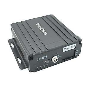 WeniChen Mini 4CH Mobile 960P DVR Realtime Video/Audio Surveillance Recorder with Remote Controller Encrption for Bus Car Vehicle, Support SD Card up to 128GB