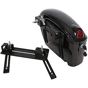 EGO BIKE Universal Hard Saddle Bags Detachable Mounting Brackets Compatible with 8mm Mounting Holes Quick Release