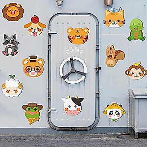 Finphoon Fridge Magnet, Cruise Door Decorations Magnetic, 13Pcs Cute Animal Refrigerator Magnets Sticker for Cruise Ship, Locker, Kids Birthday, Travel and Home Decor