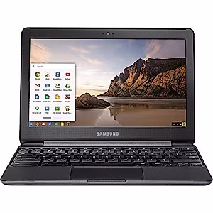 SAMSUNG 11.6" Chromebook with Intel N3060 up to 2.48GHz, 4GB Memory, 16GB eMMC Flash Memory, Bluetooth 4.0, USB 3.0, HDMI, Webcam, Chrome Operating System, Black