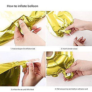 DOMBIT 30th Birthday Candles with So Happry I’m Thirty Balloons, 2.75” Gold Number Candles for Cake Topper Decoration Happy Birthday Party Wedding Anniversary Supplies