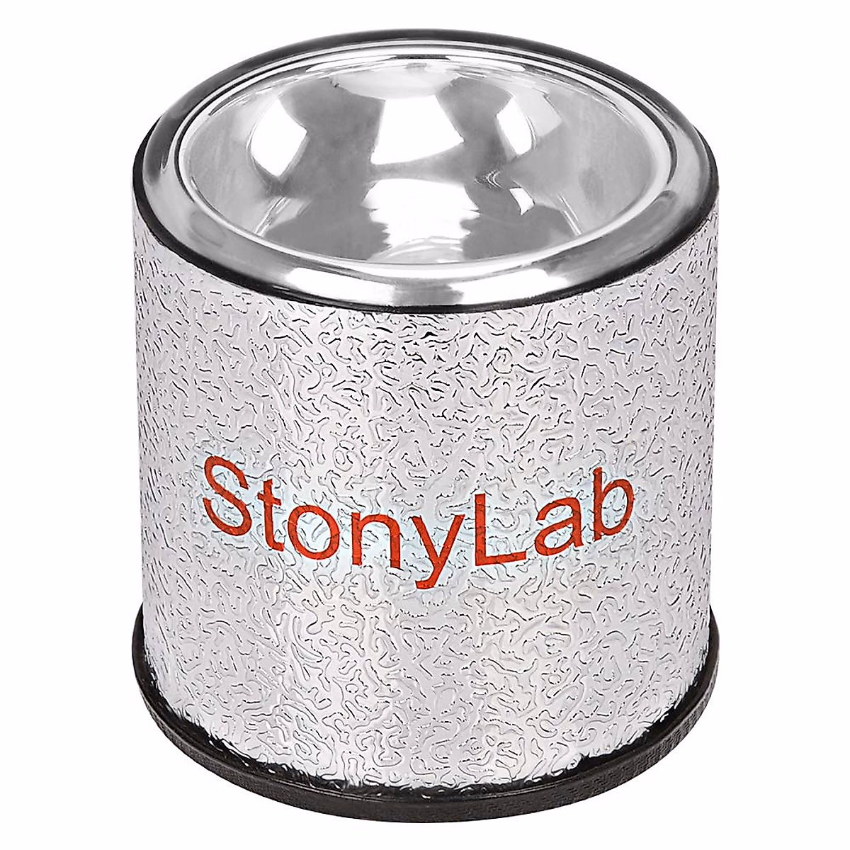 StonyLab Dewar Flask, Hemispherical Borosilicate Glass Dewar Flask with Aluminum Base, 90mm Interior Depth and 94mm Interior Diameter for Laboratory - 250ml