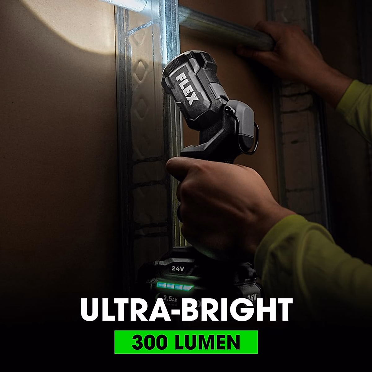 FLEX 24V Brushless Cordless 6-Tool Combo Kit: Hammer Drill, Hex Impact Driver, Circular Saw, Multi-Tool, Reciprocating Saw, Work Light with 2.5Ah, 5.0Ah Lithium Batteries and 160W Charger - FXM601-2B