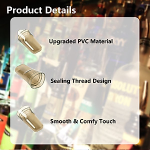 12 PCS Pour Spout Covers Set Universal Dust Caps for Pourers Translucent Liquor Pourer Covers Bottle Toppers Bottle Pour Bottle Covers Plastic Dust Caps for Home Kitchen Tools Supplies