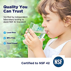 Combo Pack for FX12M and FX12P, Membrane Solutions Water Filter Replacement Cartridge for GE GXRM10RBL GXRM10G SmartWater Reverse Osmosis Systems, 2x Carbon Filters, 2x RO Membrane Filter 50GPD