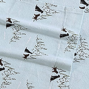 Eddie Bauer - Queen Sheets, Cotton Flannel Bedding Set, Brushed For Extra Softness, Cozy Home Decor (Dog Friends, Queen)