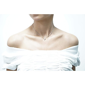 Xianli Wang Tiny Simple Cross Pendant for Children Kids Boys Girls Women Stainless Steel Small Child Kid Necklace (Silver tone-Age under 10/Thin Neck Women)