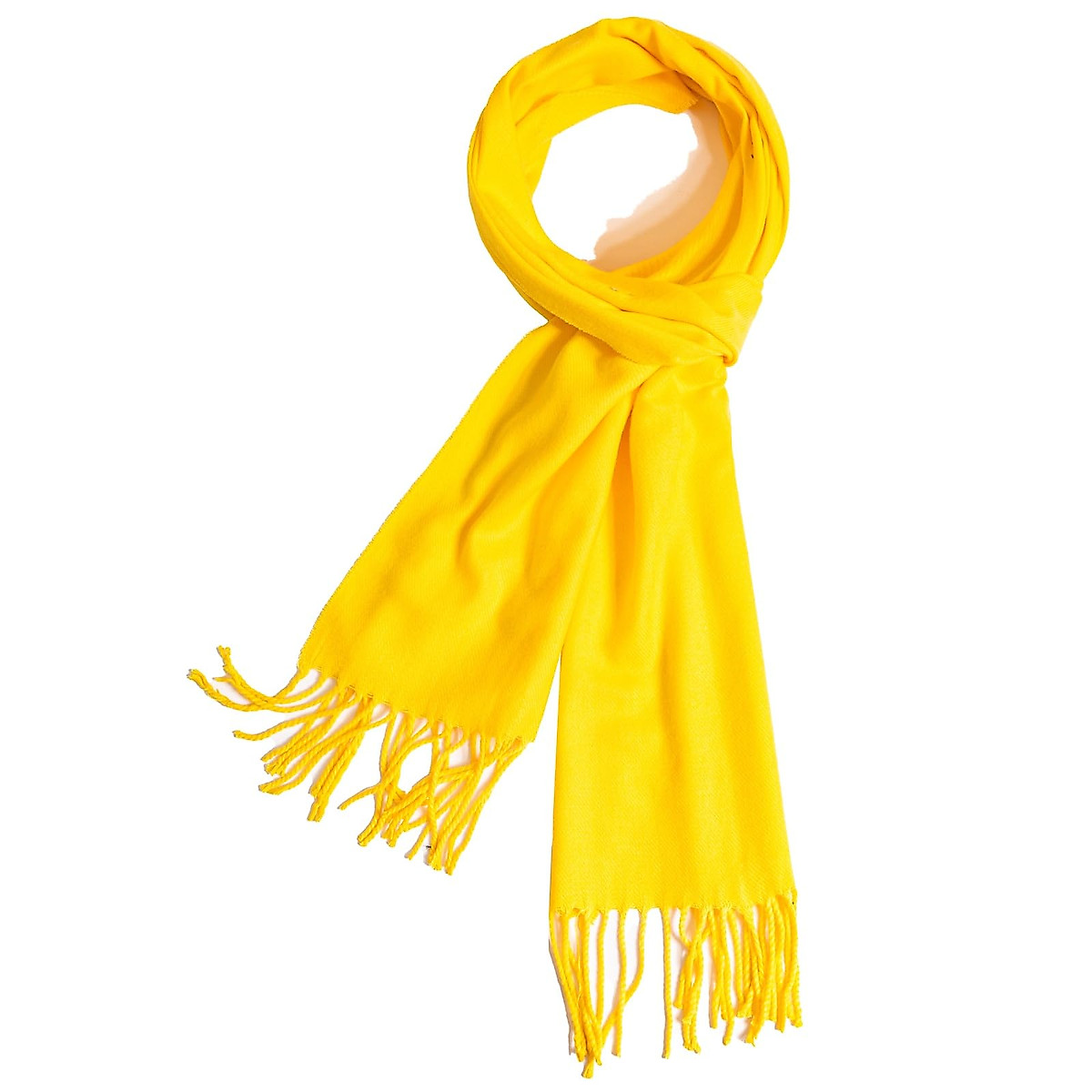 AUSEKALY Scarf For Men Women Neck Scarf Plaid Winter Scarf Fall Softest Classic Warm Bright Yellow