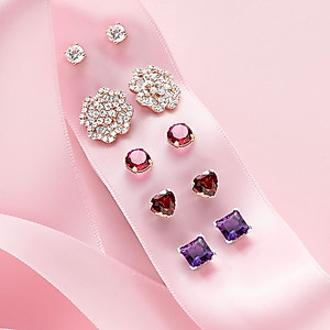 Ross-Simons 0.70 ct. t.w. Morganite Stud Earrings in 18kt Rose Gold Over Sterling