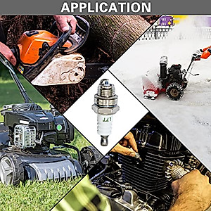iBroPrat 5pcs NGK BPMR7A L7T Spark Plugs BPM7A BM6A RCJ6Y RCJ7Y WSR5F Sparkplug for 2-Stroke Small Engine 33CC Husqvarna 43CC 47CC 49CC 52CC Chainsaw Lawn Mover Trimmer Blower Saw Strimmer Brushcutter
