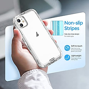 ORIbox Case Compatible with iPhone 12 and iPhone 12 Pro, Heavy Duty Shockproof Anti-Fall Clear case