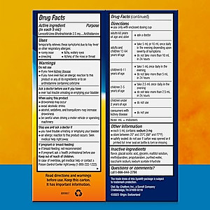 Xyzal Children's Oral Solution 24-Hour Allergy Relief for Kids, New Bubble Gum Flavor, 5 Fl. oz. (Alcohol-free, Sugar-free & Dye-free)